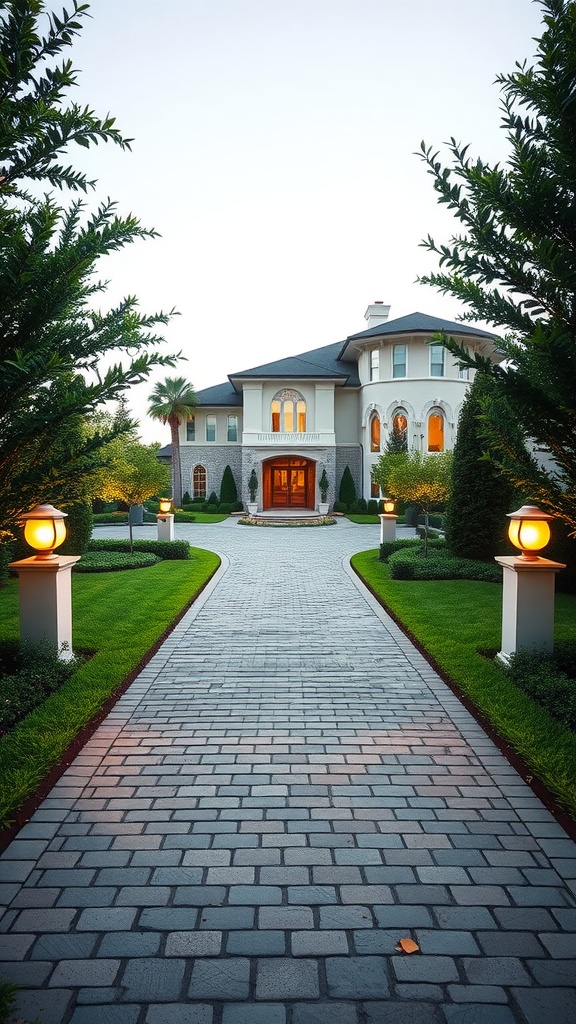 25 Stunning Modern Luxury Driveway Ideas - smalloutdoorkitchenideas.com