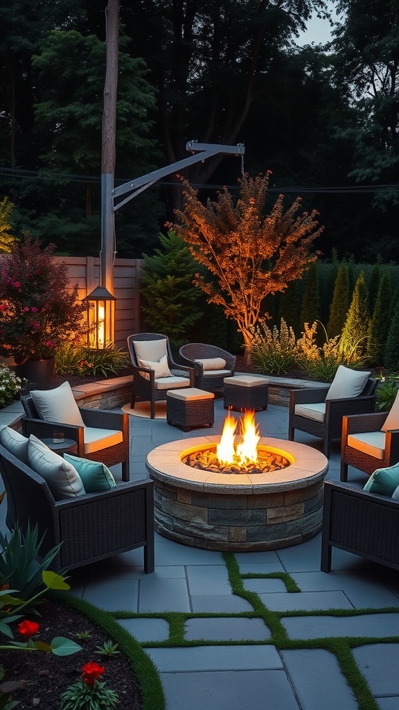 25 Backyard Fire Pit Landscaping for Relaxation ...