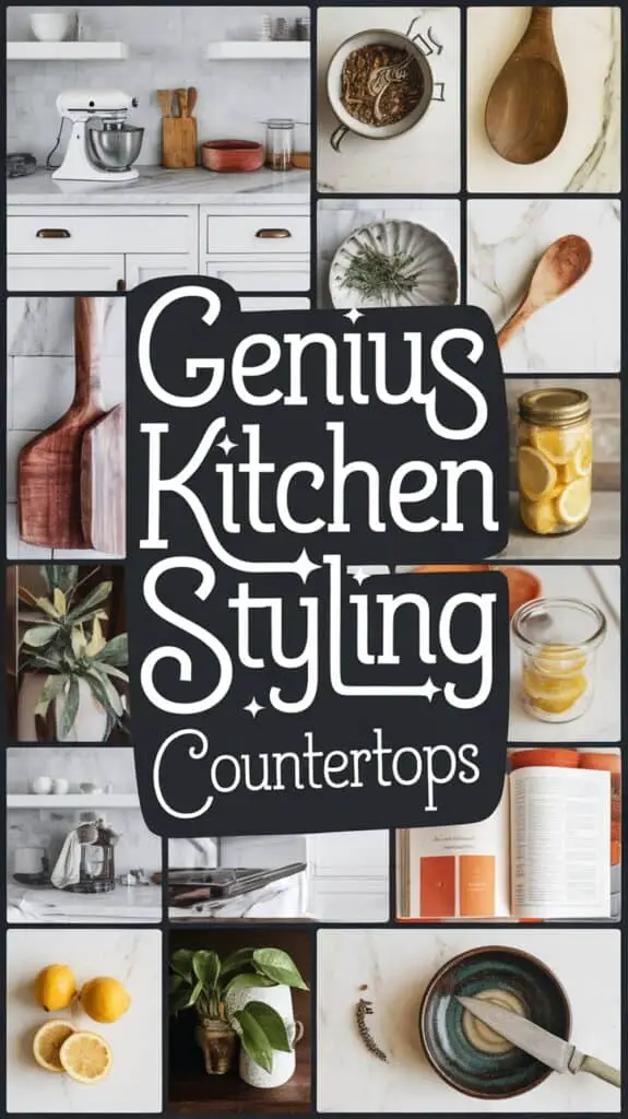 How to Style Kitchen Countertops Without Looking Cluttered ...