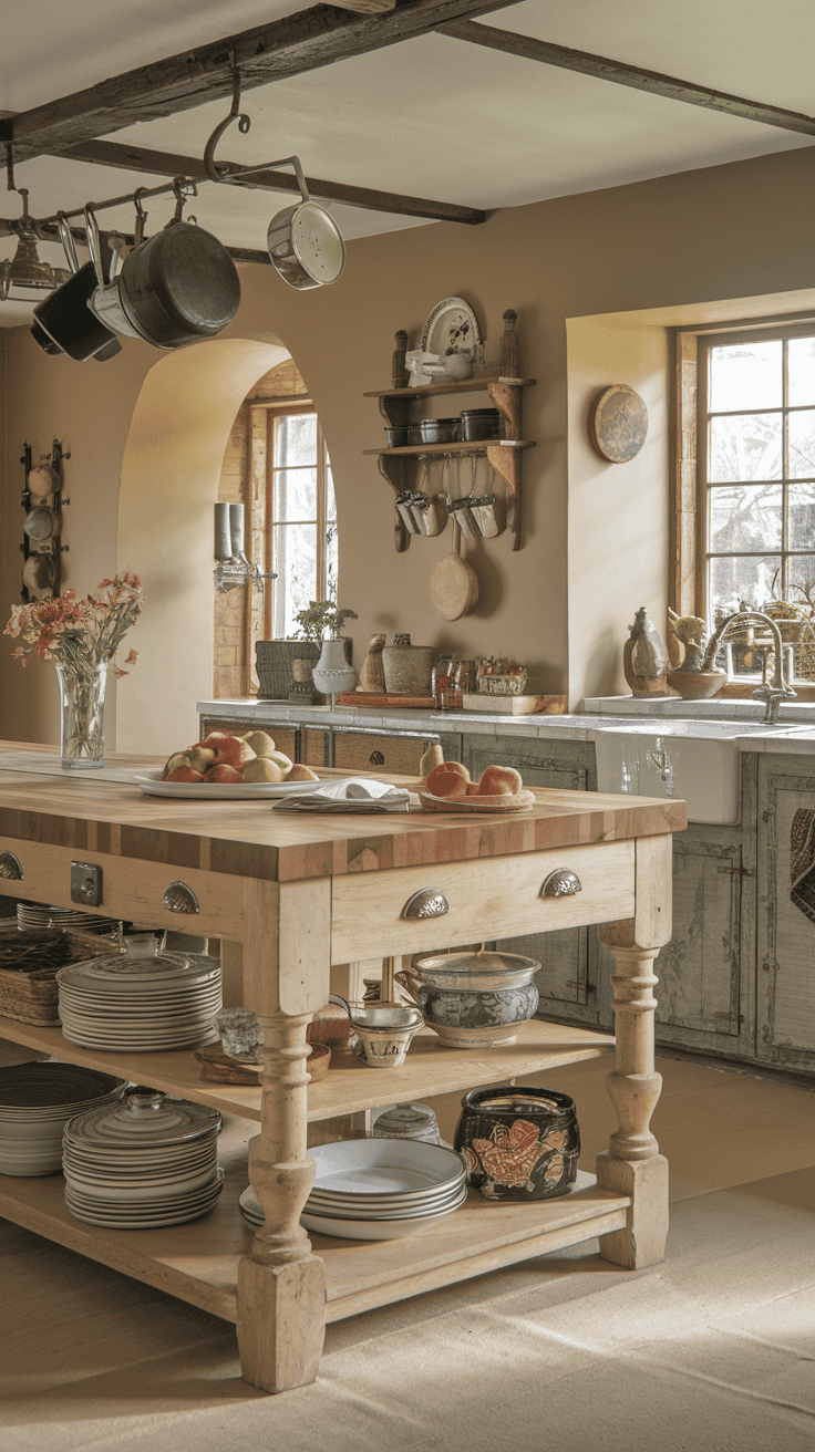 Designing a Country Style Kitchen Island That Anchors the Room ...