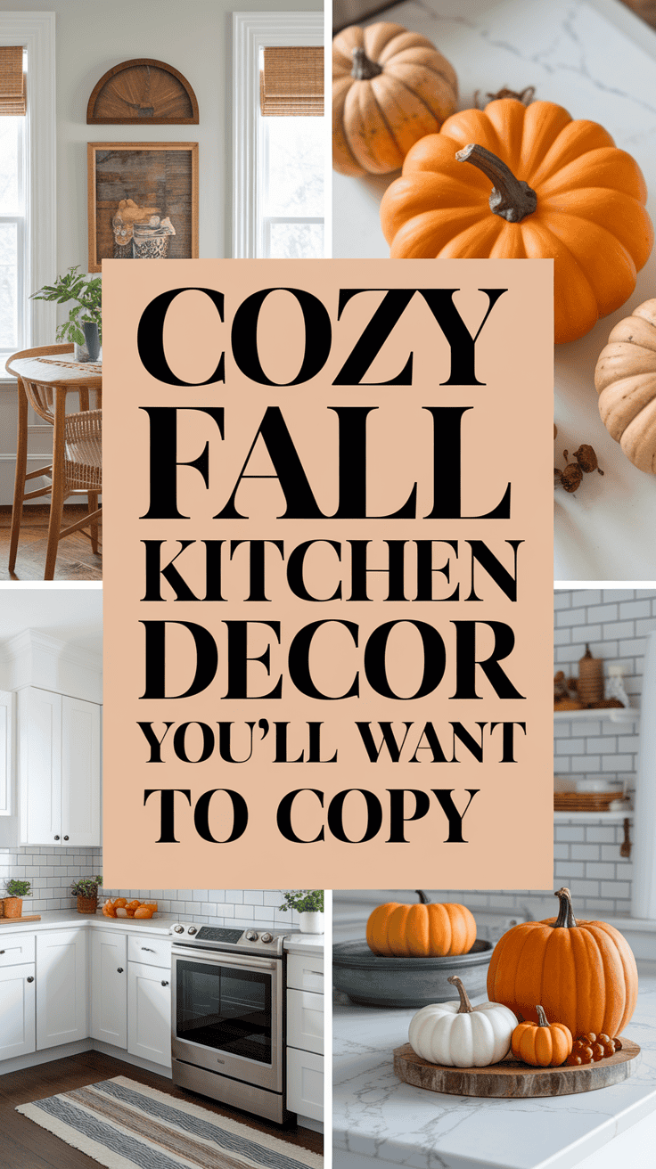 Cozy Touches With Fall Kitchen Decor Ideas for the Season ...
