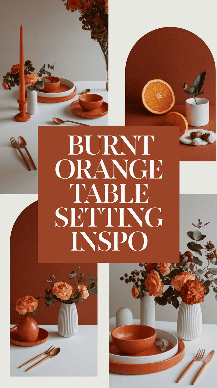 Burnt Orange Table Settings That Feel Warm and Inviting ...