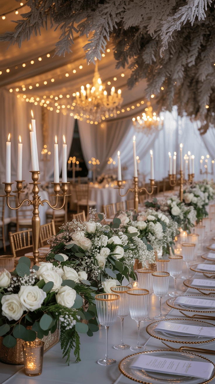 Gold Winter Wedding Inspiration for a Glamorous Event ...