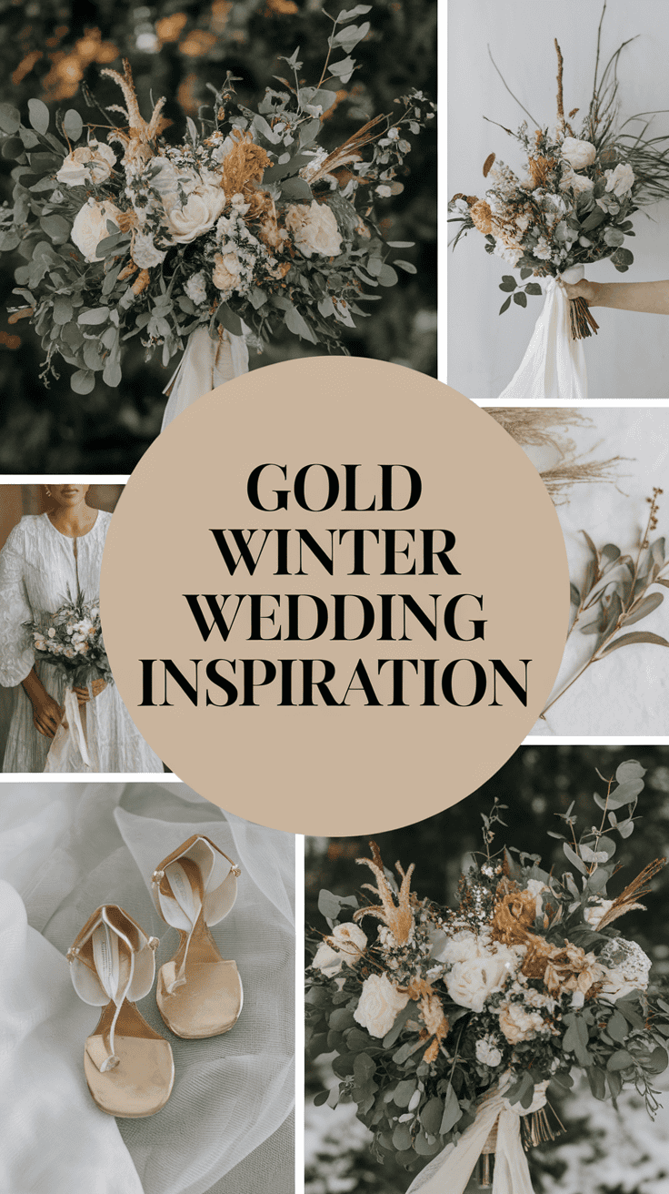 Gold Winter Wedding Inspiration for a Glamorous Event ...