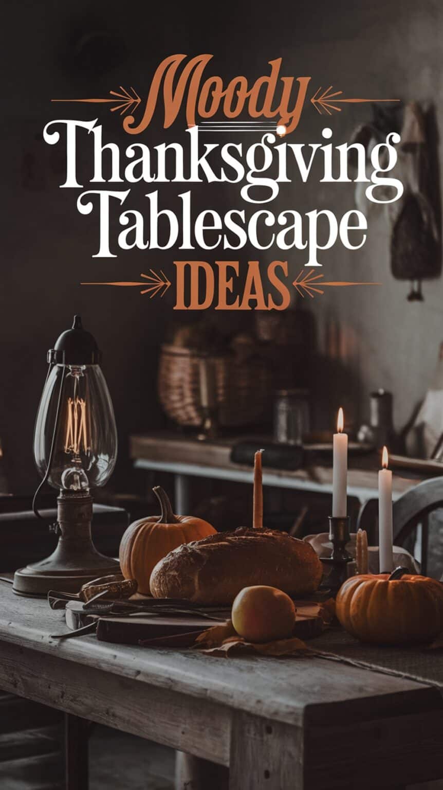 Moody Thanksgiving Tablescape That’s Stylish and Unexpected - Small ...