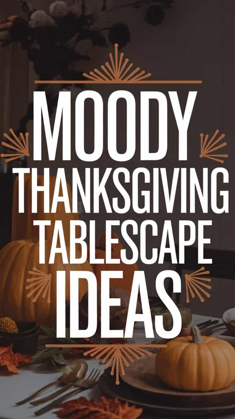 Moody Thanksgiving Tablescape That’s Stylish and Unexpected - Small ...