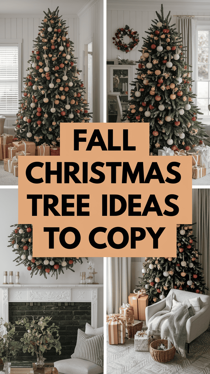 Fall Christmas Tree Ideas That Blend Holidays Beautifully ...